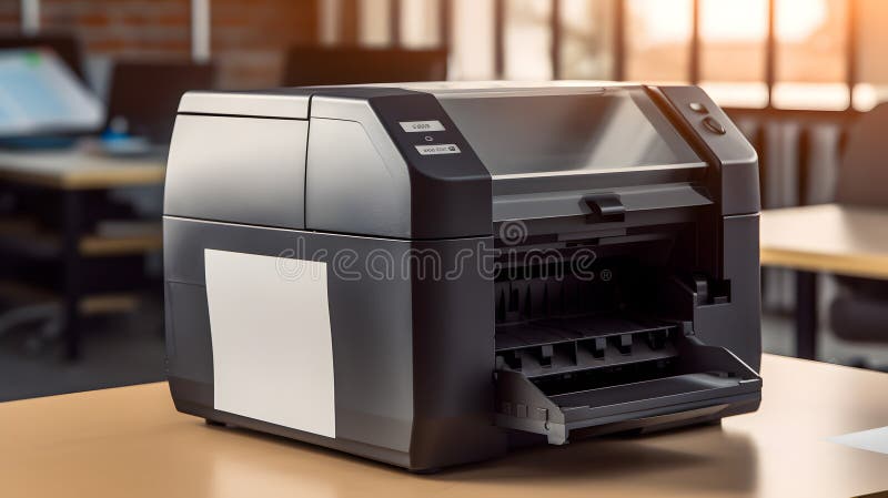 A Label Printer Printing a Shipping Label Created with Generative AI ...