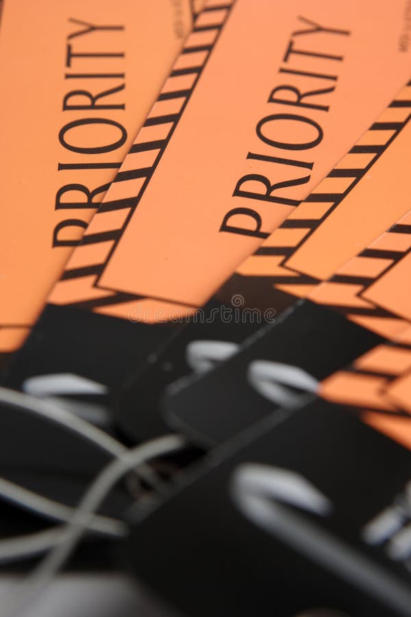 Label priority for baggage stock photo. Image of coloured - 8900696