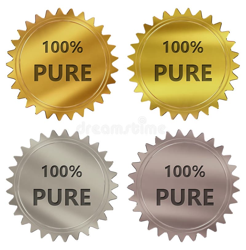 étiquette D'or De Garantie De 100% Illustration de Vecteur ...