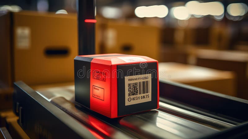 Label scanning box stock illustration. Illustration of commerce - 369009228