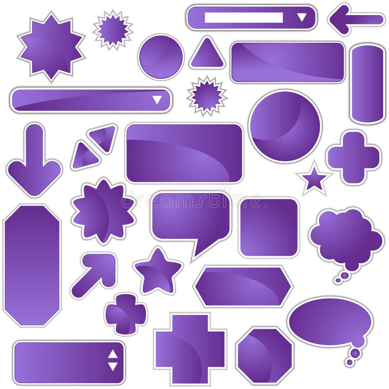 Label Set - Purple stock vector. Illustration of dialog - 10047049