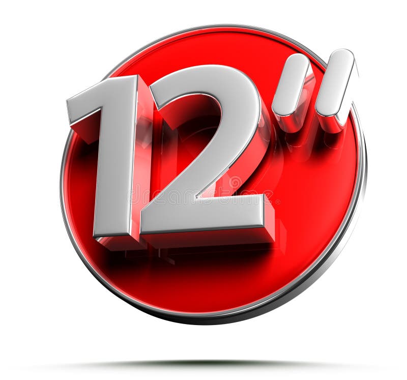 Label size 12 inch. stock illustration. Illustration of meter - 250560303