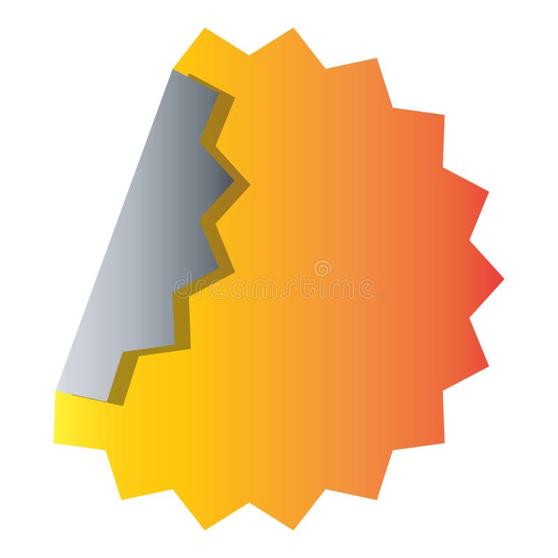 Colorful Peeling Label Sticker Illustration. Realistic Label Sticker ...