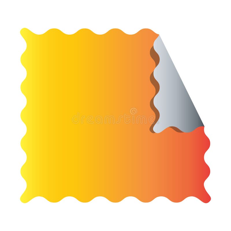 Colorful Peeling Label Sticker Illustration. Realistic Label Sticker ...