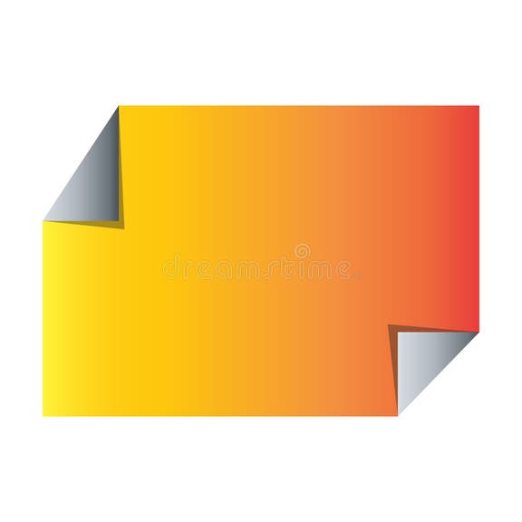 Colorful Peeling Label Sticker Illustration. Realistic Label Sticker ...