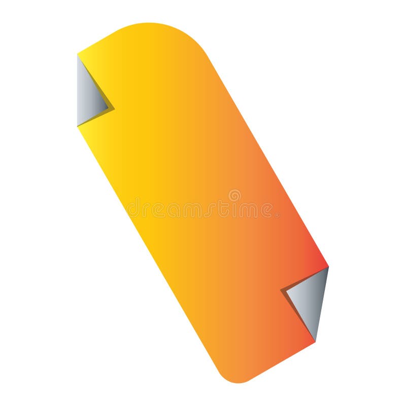 Colorful Peeling Label Sticker Illustration. Realistic Label Sticker ...