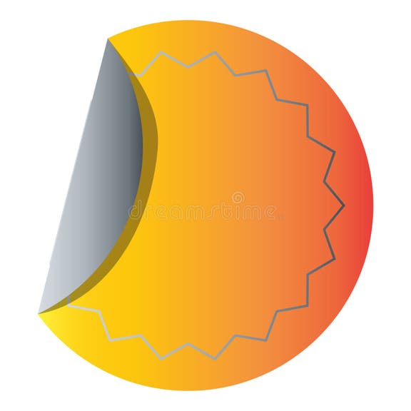 Colorful Peeling Label Sticker Illustration. Realistic Label Sticker ...