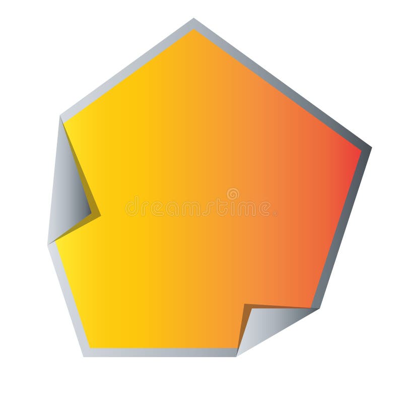 Colorful Peeling Label Sticker Illustration. Realistic Label Sticker ...