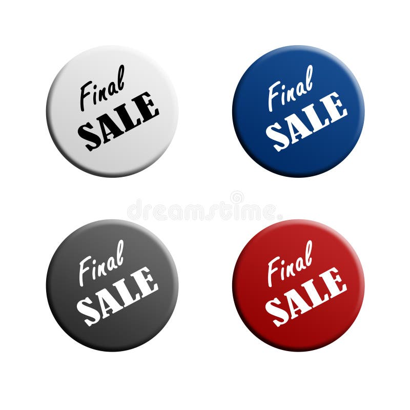 FINAL SALE - PROMOTION LABEL - ADVERTISEMENT Stock Illustration ...