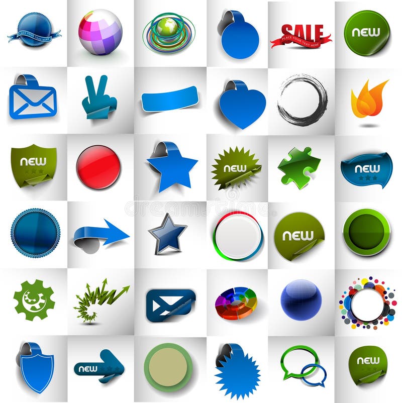 Label & Sticker Design stock vector. Illustration of button - 56107569