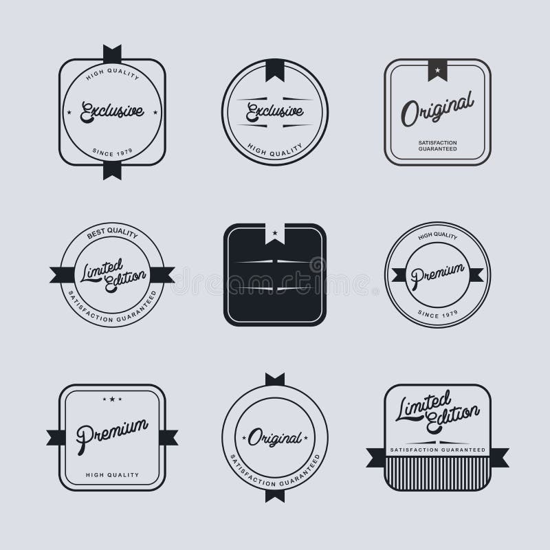 Label sticker stock vector. Illustration of decor, guarantee - 41079468