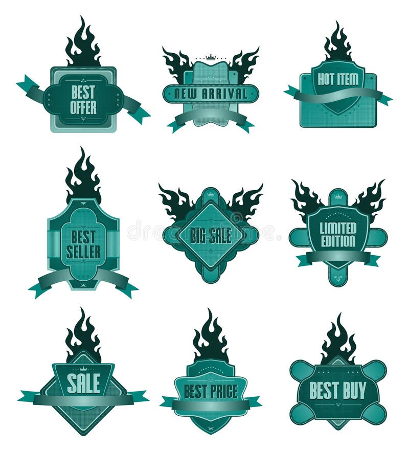 Label sticker stock vector. Illustration of design, hand - 33536536