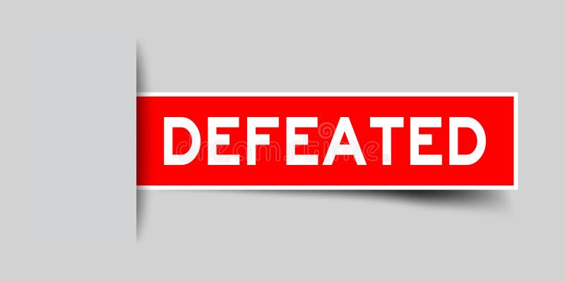 Defeated Word Stock Illustrations – 129 Defeated Word Stock ...