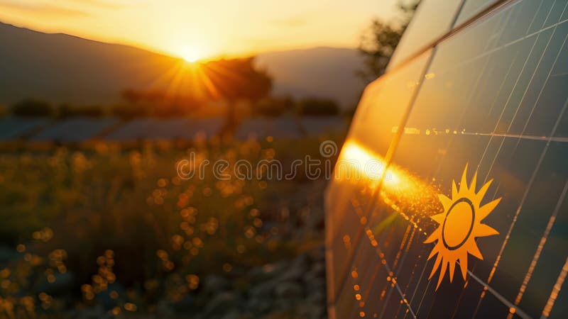 A Label with a Sun Graphic and the Words Solarpowered Showcasing the ...