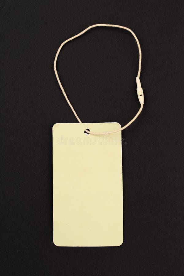 Label Tag on Black Background. - Image Stock Photo - Image of label ...