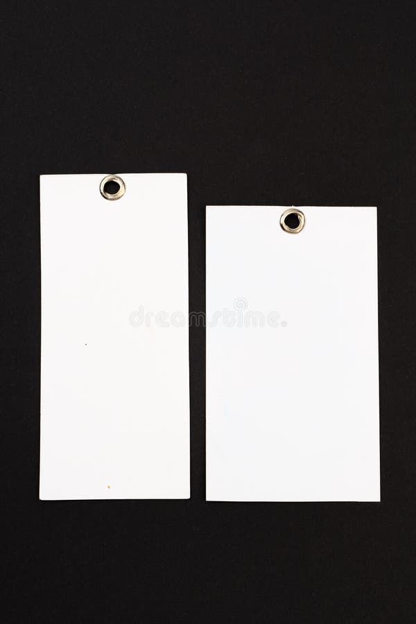 Label Tag on Black Background. - Image Stock Photo - Image of label ...
