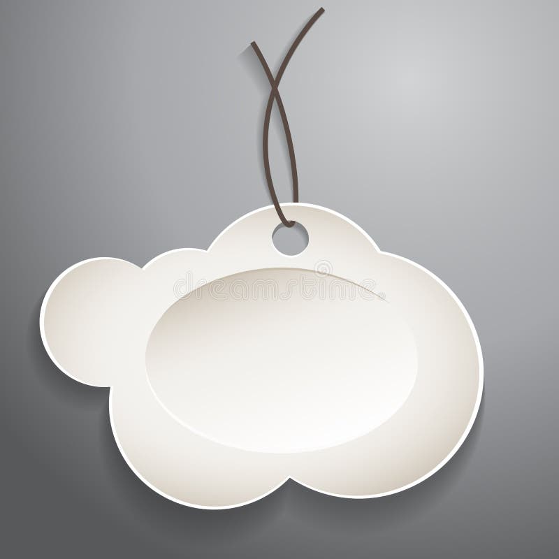 Label-tag with Lace in the Form of Volumetric Clouds in Vector D Stock ...