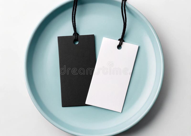 Label Tag Mockup Template Generative Ai Stock Illustration ...