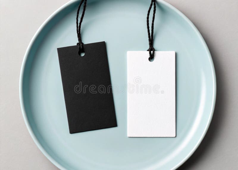 Label Tag Mockup Template Generative Ai Stock Illustration ...