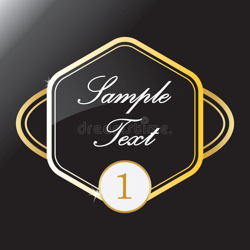 Label Template. Vector Illustration Decorative Design Stock Vector ...