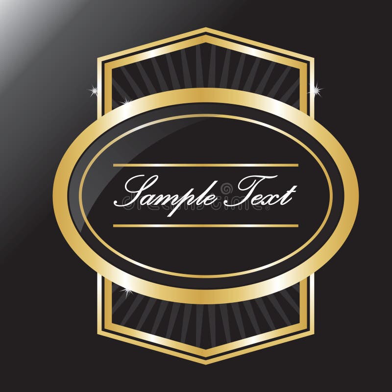 Label Template. Vector Illustration Decorative Design Stock Vector ...