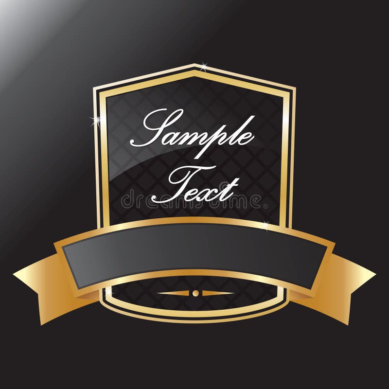 Label Template. Vector Illustration Decorative Design Stock Vector ...