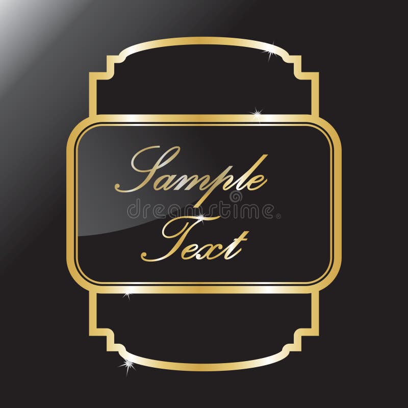 Label Template. Vector Illustration Decorative Design Stock Vector ...