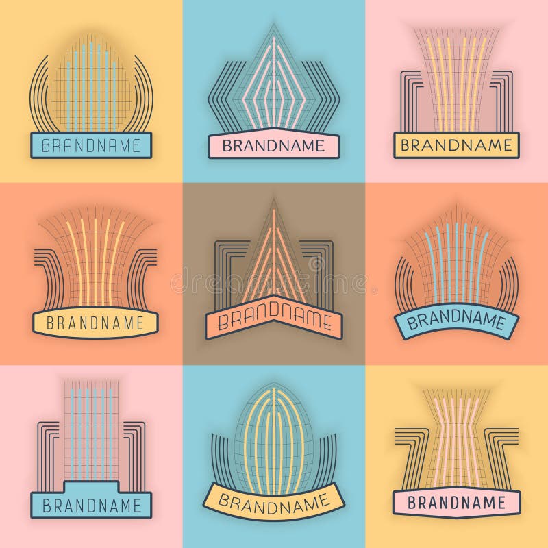 Label templates color stock vector. Illustration of commerce - 50817303