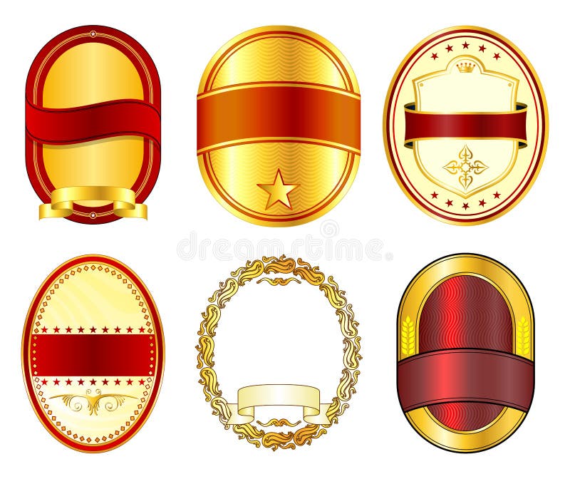 Label templates set 1 stock vector. Illustration of doodle - 16449653