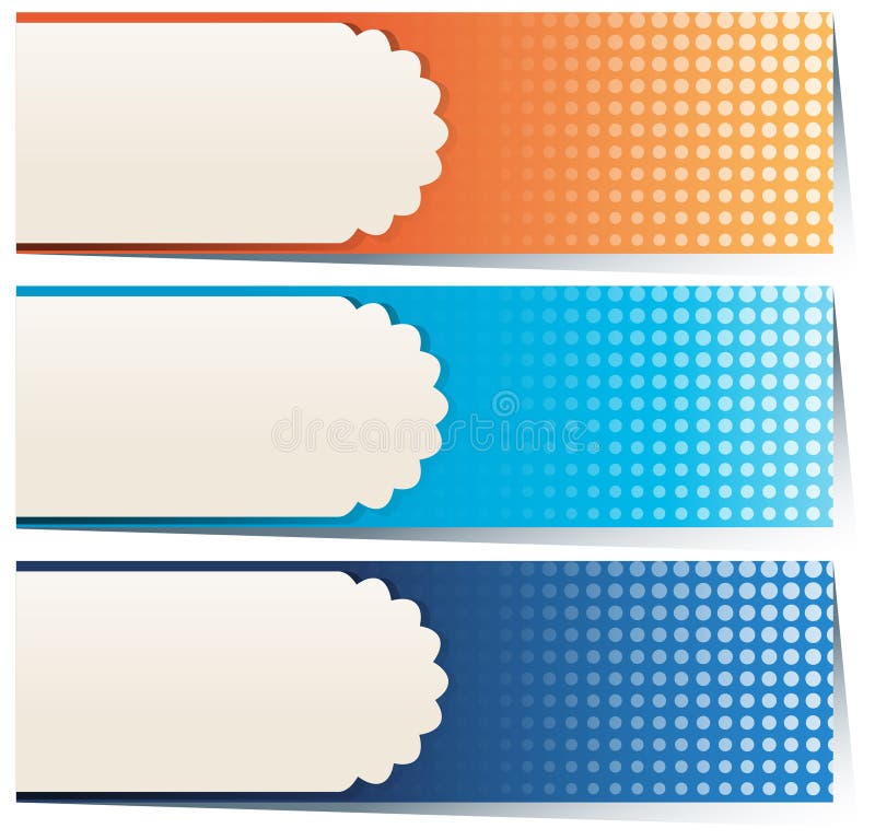 Label Templates in Three Colors Stock Vector - Illustration of blue ...