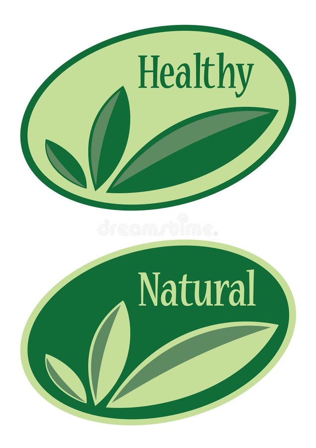 Label with a text stock vector. Illustration of health - 17853814