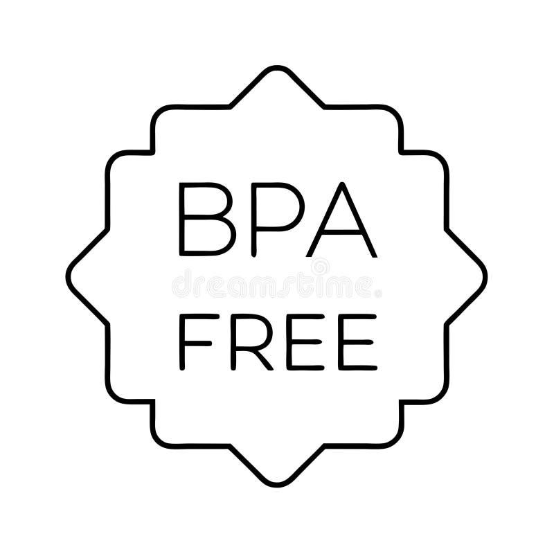 A Label with the Text BPA FREE Stock Photo - Illustration of star ...