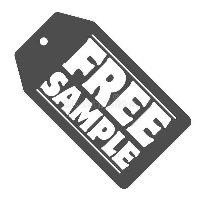Label with Text FREE SAMPLE Stock Vector - Illustration of ...
