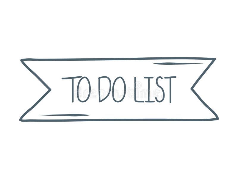Label of to do list stock vector. Illustration of design - 253173862