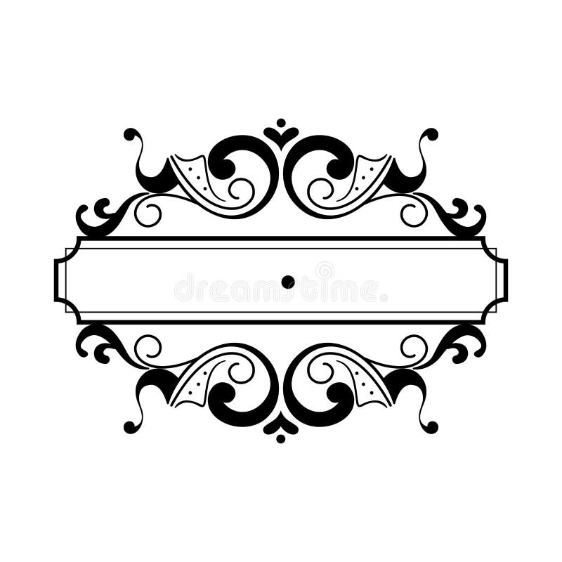 Label victorian style icon stock vector. Illustration of card - 141482828