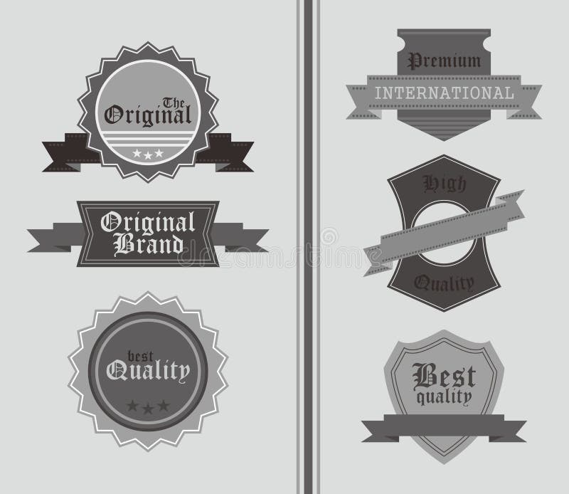 Label vintage grey old stock vector. Illustration of market - 28699602