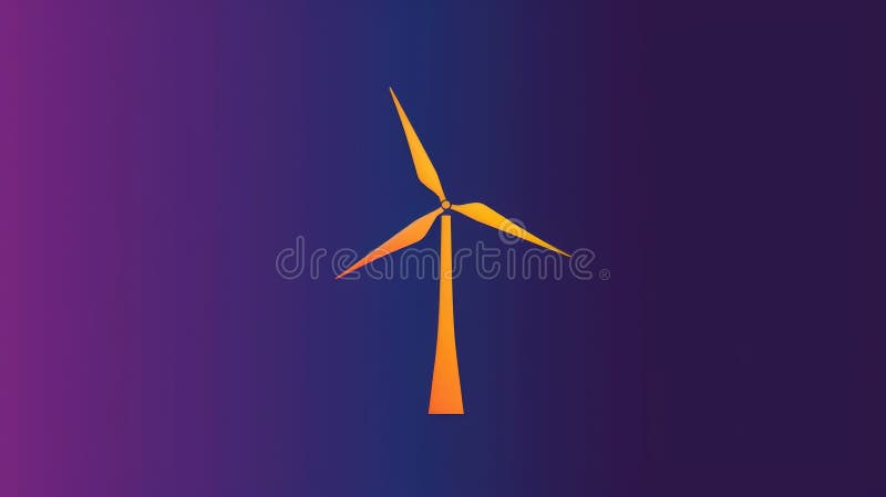 A Label with a Wind Turbine Graphic Signifying the Use of Renewable ...
