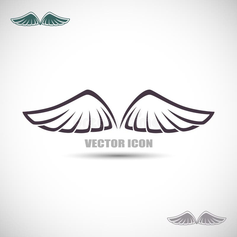 Label with wings stock vector. Illustration of emblem - 53330335