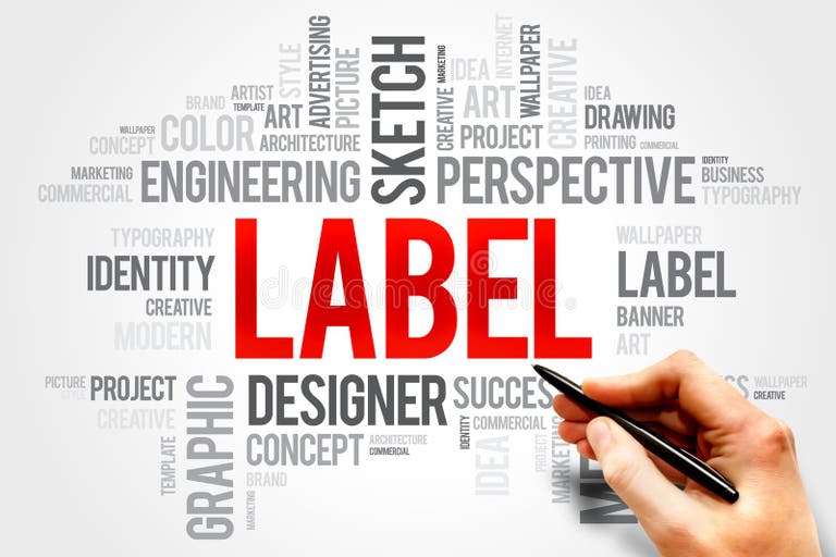 Label stock image. Image of paris, designer, magazine - 57175389