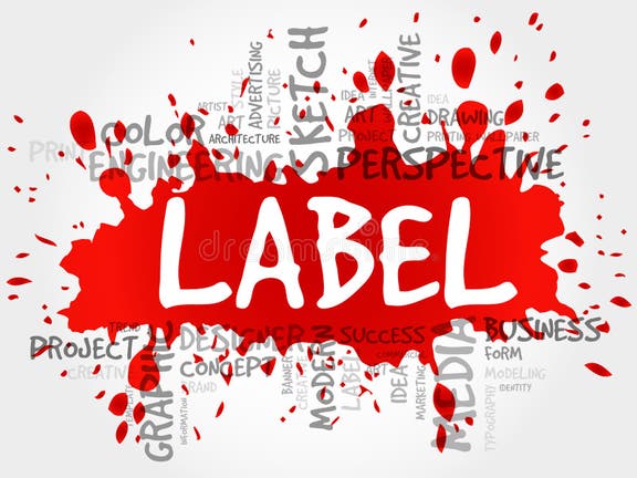 LABEL word cloud stock illustration. Illustration of texture - 200311968