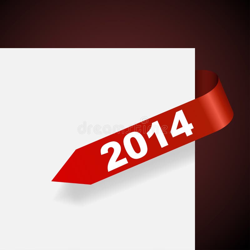 Label with 2014 Year Figures Stock Vector - Illustration of note, sign ...