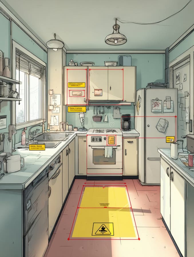 Kitchen Equipment Labeled Utensils Stock Photos - Free & Royalty-Free ...