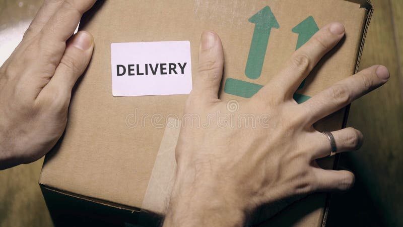 Labeling Carton with the Flag Sticker. Import or Export in Hong Kong ...