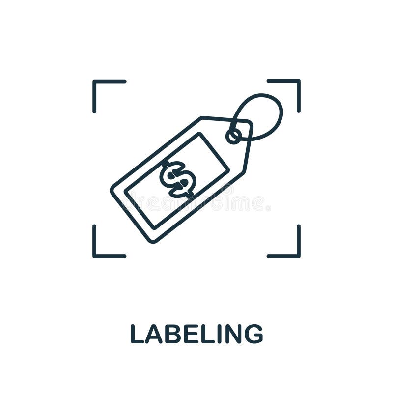 Labeling Icon. Monochrome Simple Labeling Icon for Templates, Web ...