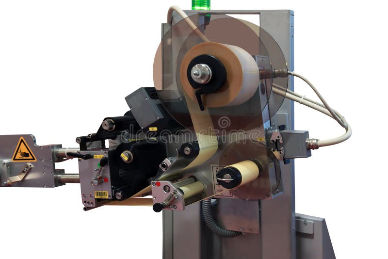 Automated labeling machine stock photo. Image of motion - 15761212