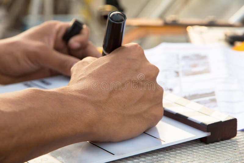 Labeling the Slate on Set, Film Slate and Film Crew Production Set ...