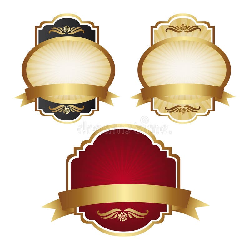 Vintage labels stock vector. Illustration of style, sign - 14623576