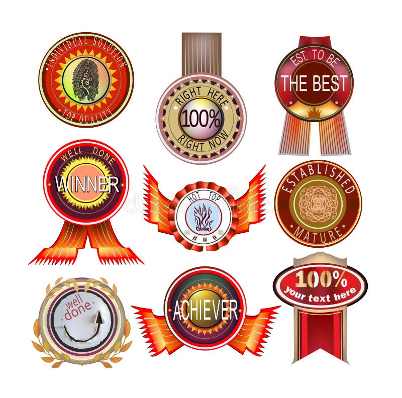 Labels collection stock illustration. Illustration of insurance - 37488163