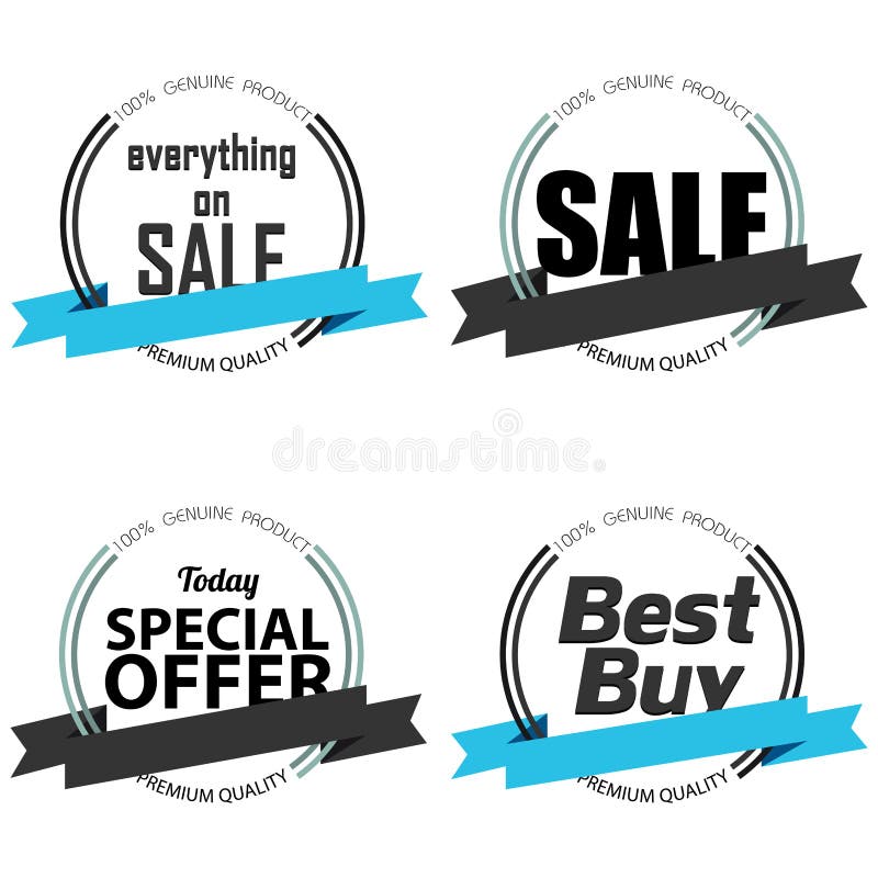 Labels d'offre illustration de vecteur. Illustration du drapeau - 34431322