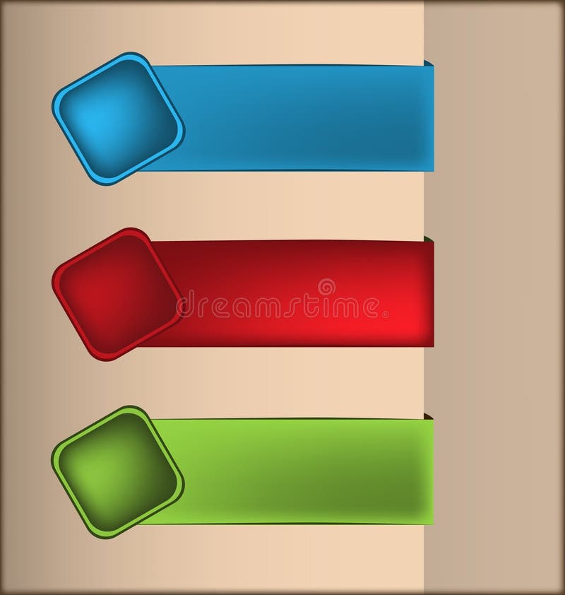 Labels with 3D Square Buttons Stock Vector - Illustration of retail ...